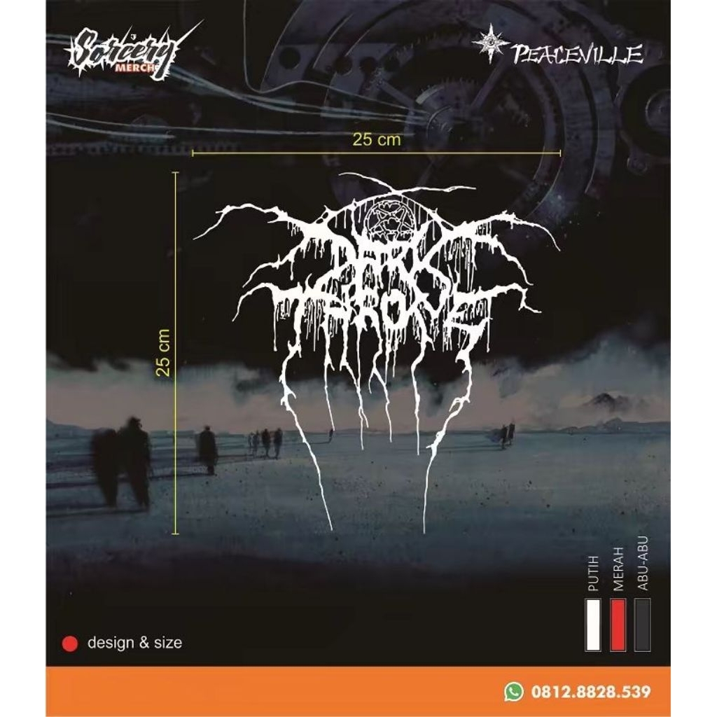 Jual DARKTHRONE logo cutting sticker | Shopee Indonesia