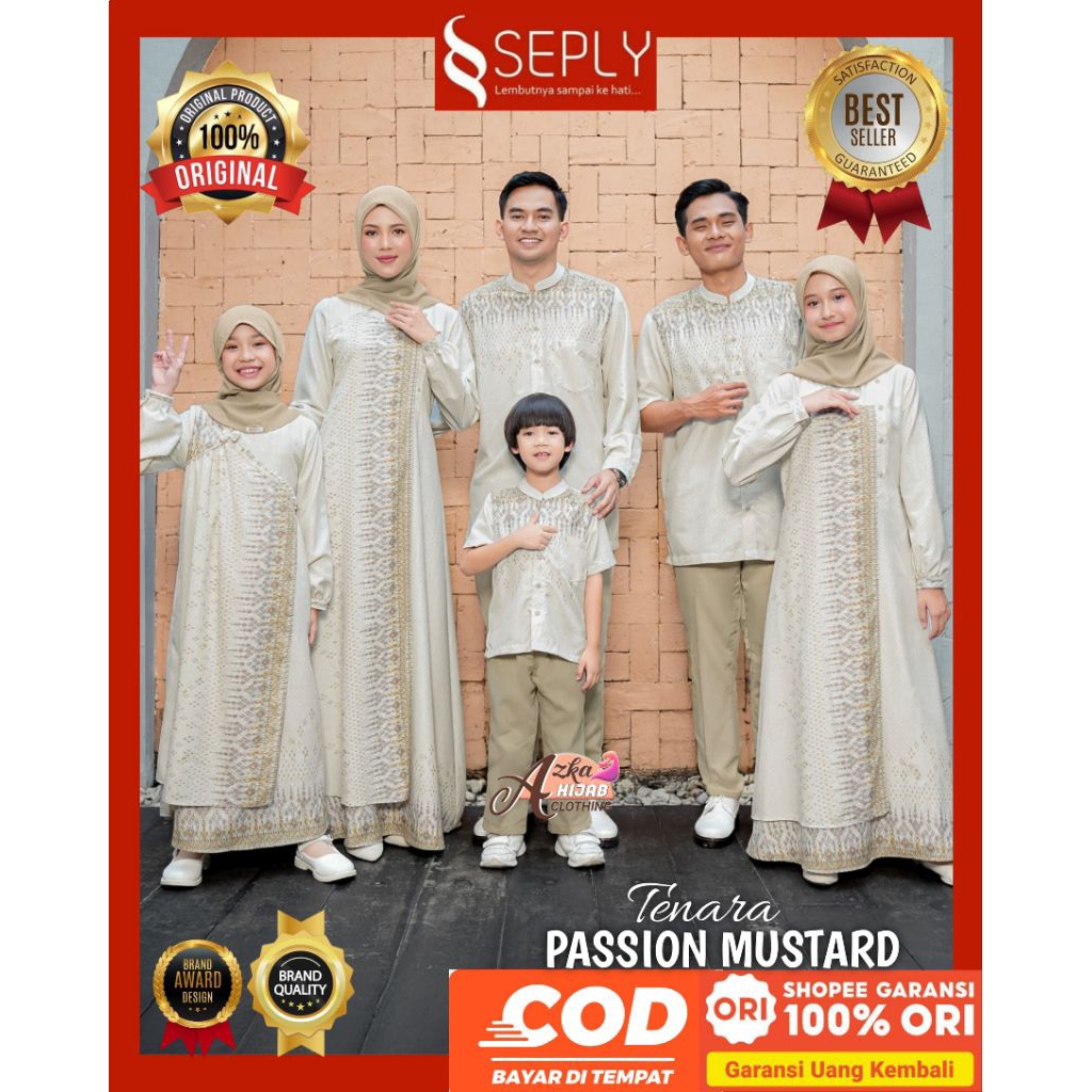 Jual SEPLY Sarimbit Tenara Passion Mustard Seply Original - Sarimbit ...