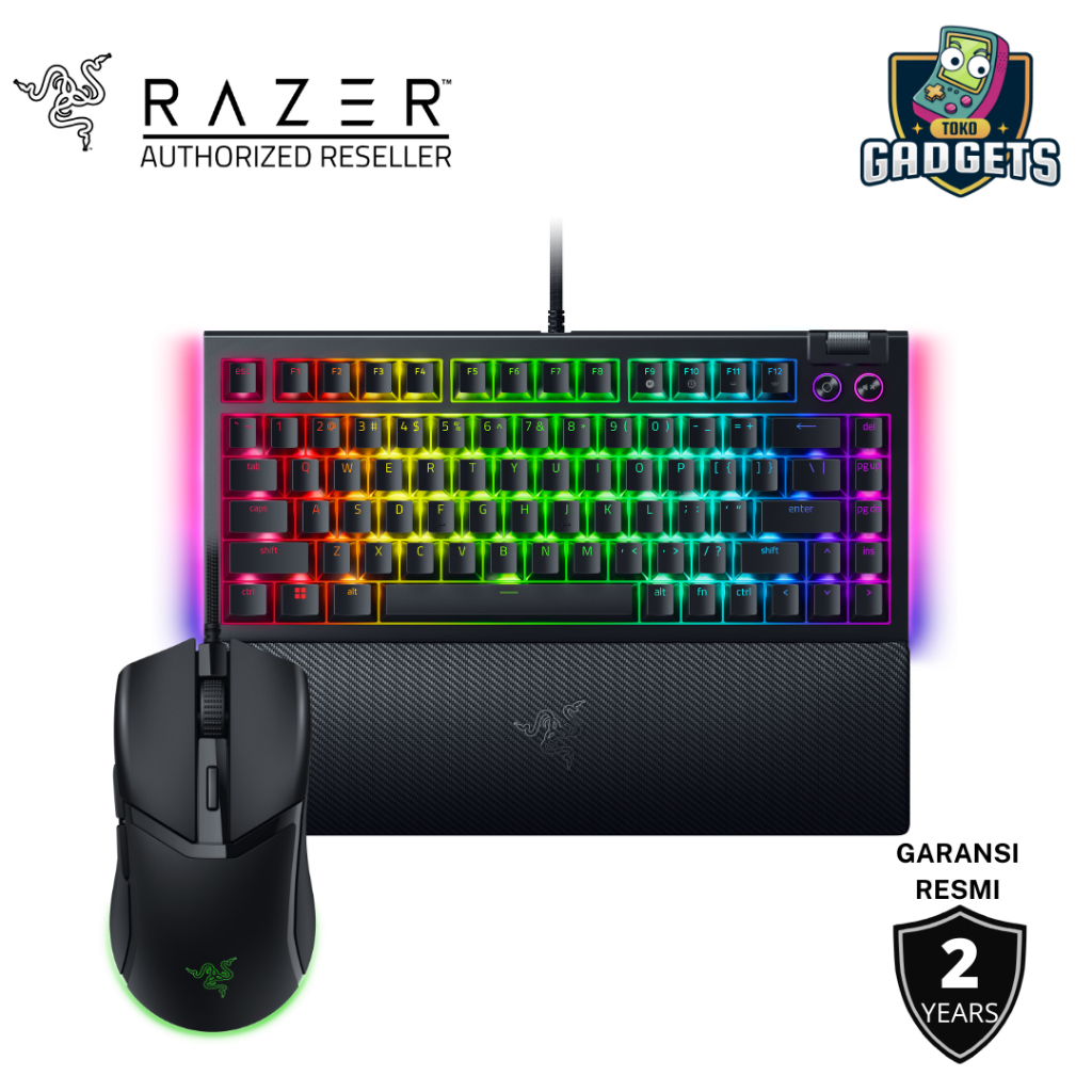 Jual Razer Cobra Gaming Mouse + Razer Blackwidow V4 75% Black Gaming ...