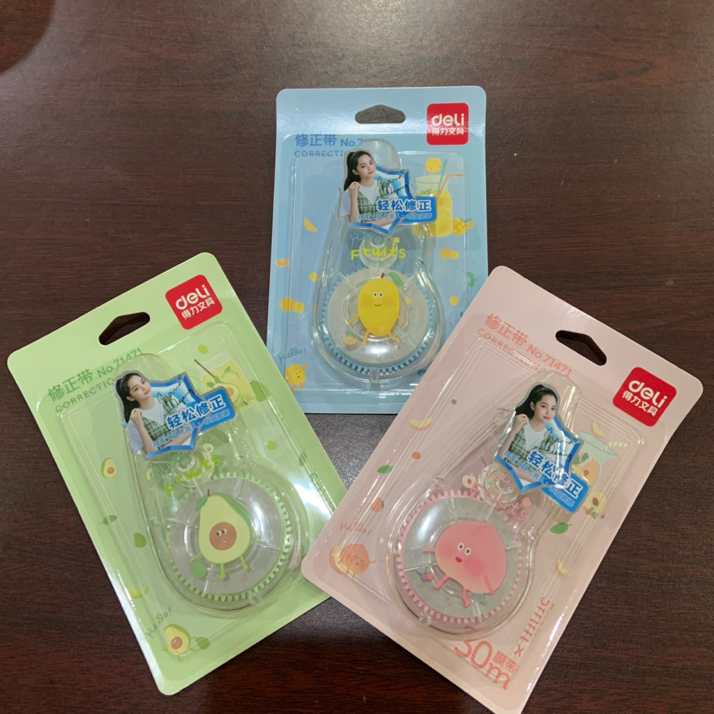 Jual DELI Correction Tape PANJANG 30m /Tip ex / Penghapus pulpen / Tip ...