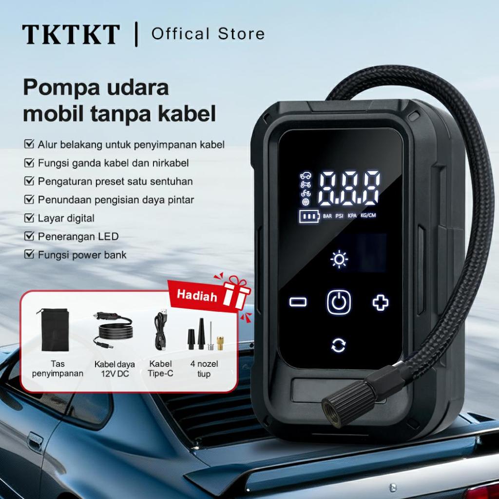 Jual TKTKT pompa ban motor pompa ban elektrik Car Air Pump 4 mode Mini ...