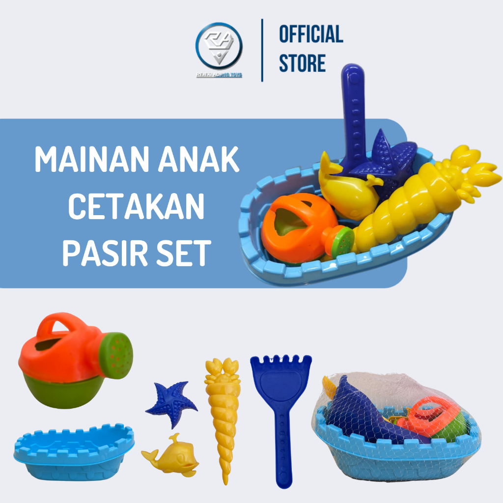 Jual Mainan Anak Ember Pasir Pantai Lengkap Dengan Cetakan Alat Main di ...