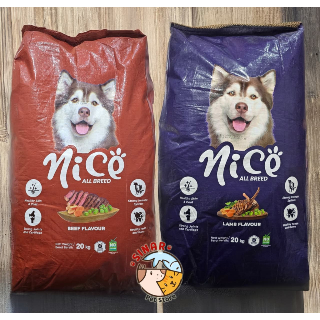 Jual Nice Dog 20KG - All Breed Dog Dry Food - Makanan Anjing Kering ...