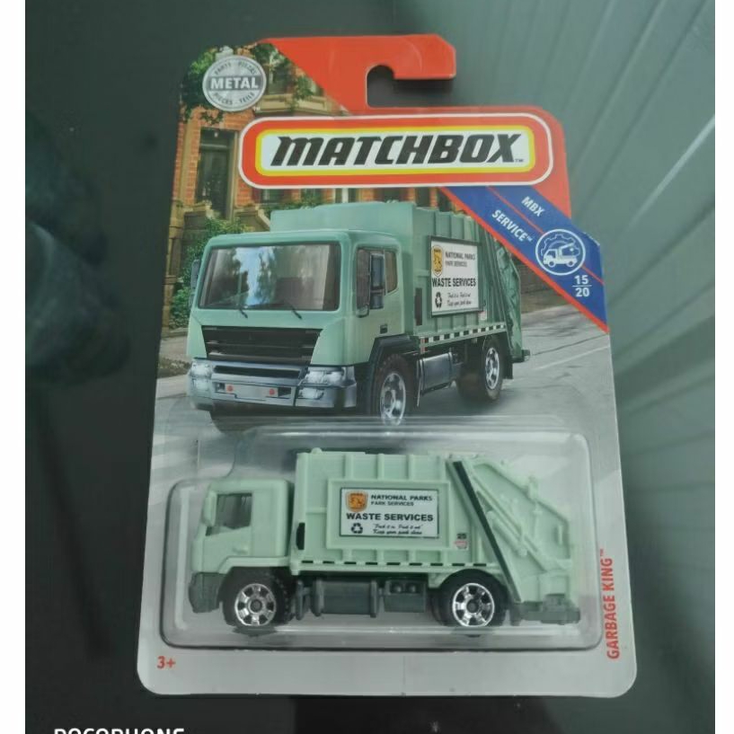 Jual matchbox MBX garbage king national parks waste services hijau ...