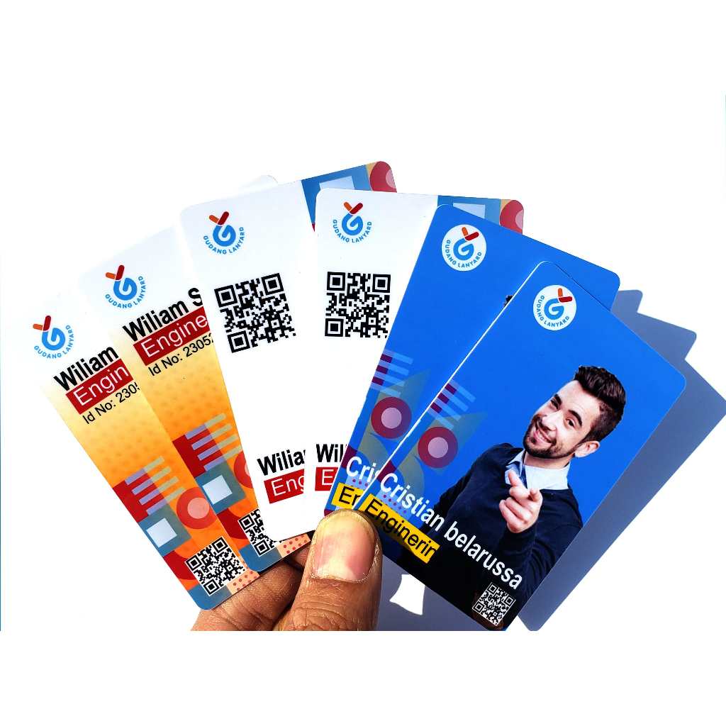 Jual Cetak Id card Bahan Pvc,kartu member pake Poto dan barcode desain ...