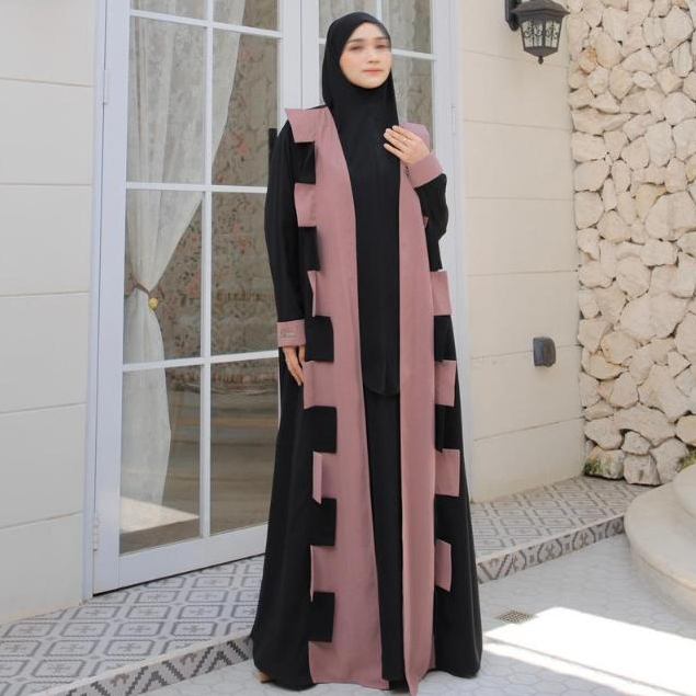 Jual LaLouisa - Jashinda Outer Abaya Set Inner Style Arab Modern ...