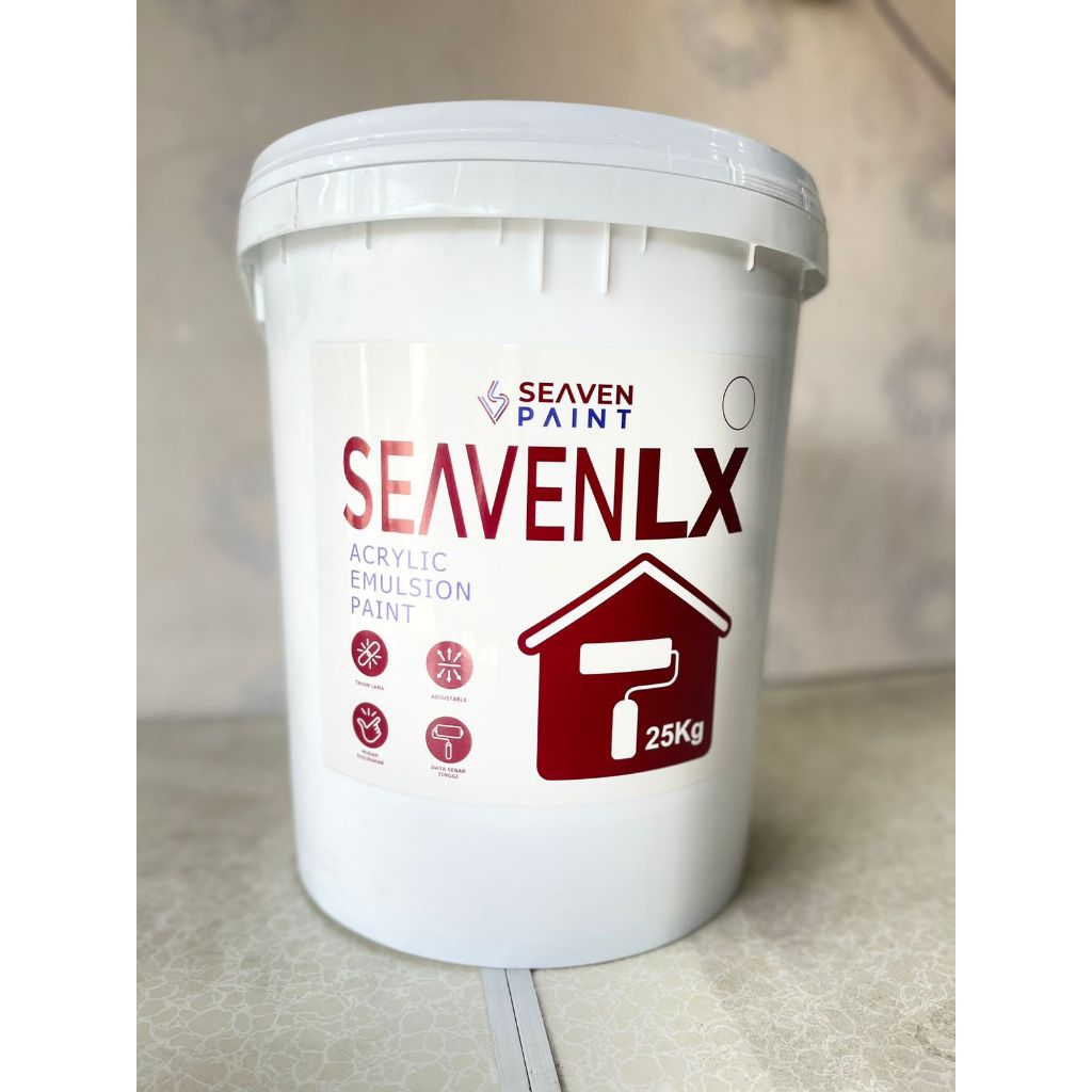 Jual Cat Tembok SEAVEN LX 25Kg – Acrylic Emulsion Paint Daya Sebar ...