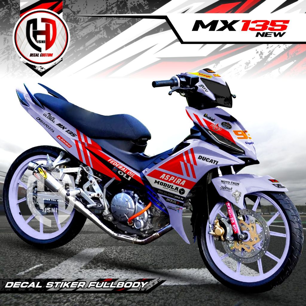 Jual (anti air) Decal Jupiter Mx 135 New Full Body Stiker Jupiter Mx ...
