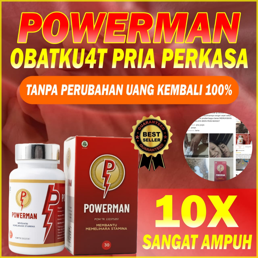 Jual POWERMAN 0bat kuat Herbal Pria Tahan Lama obatkuat tradisional 100 ...