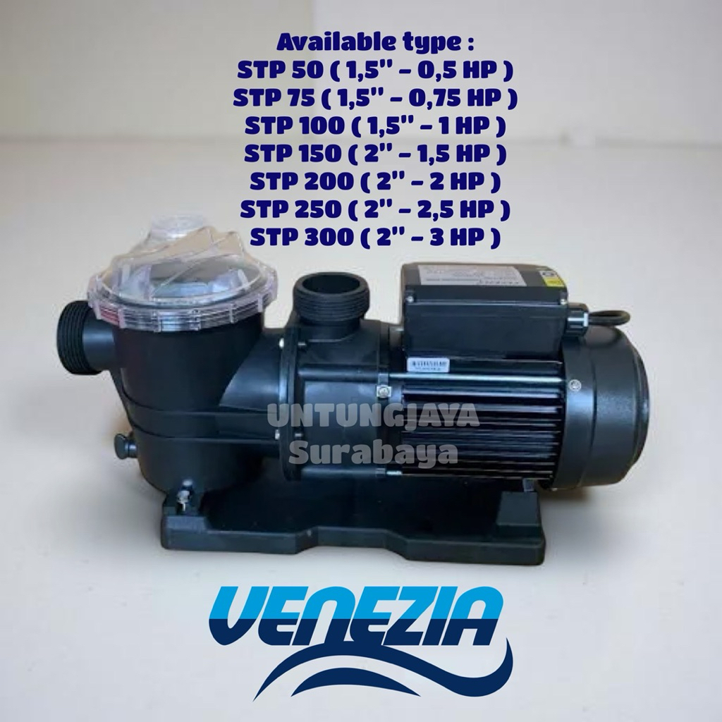 Jual POMPA AIR VENEZIA STP 100 1 HP // POMPA KOLAM RENANG VENEZIA ...