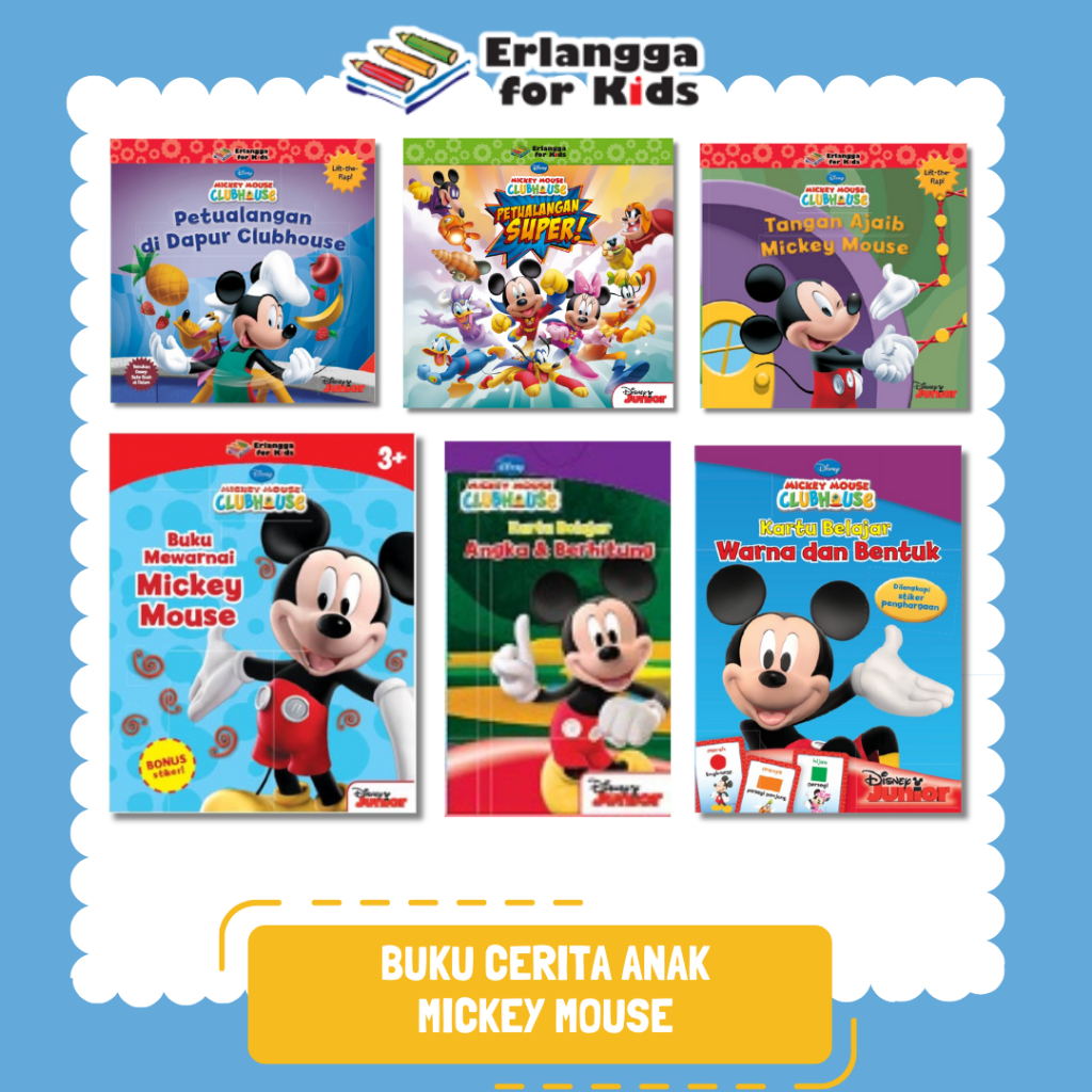 Jual [Erlangga Official] Buku Cerita Anak Mickey Mouse | Shopee Indonesia
