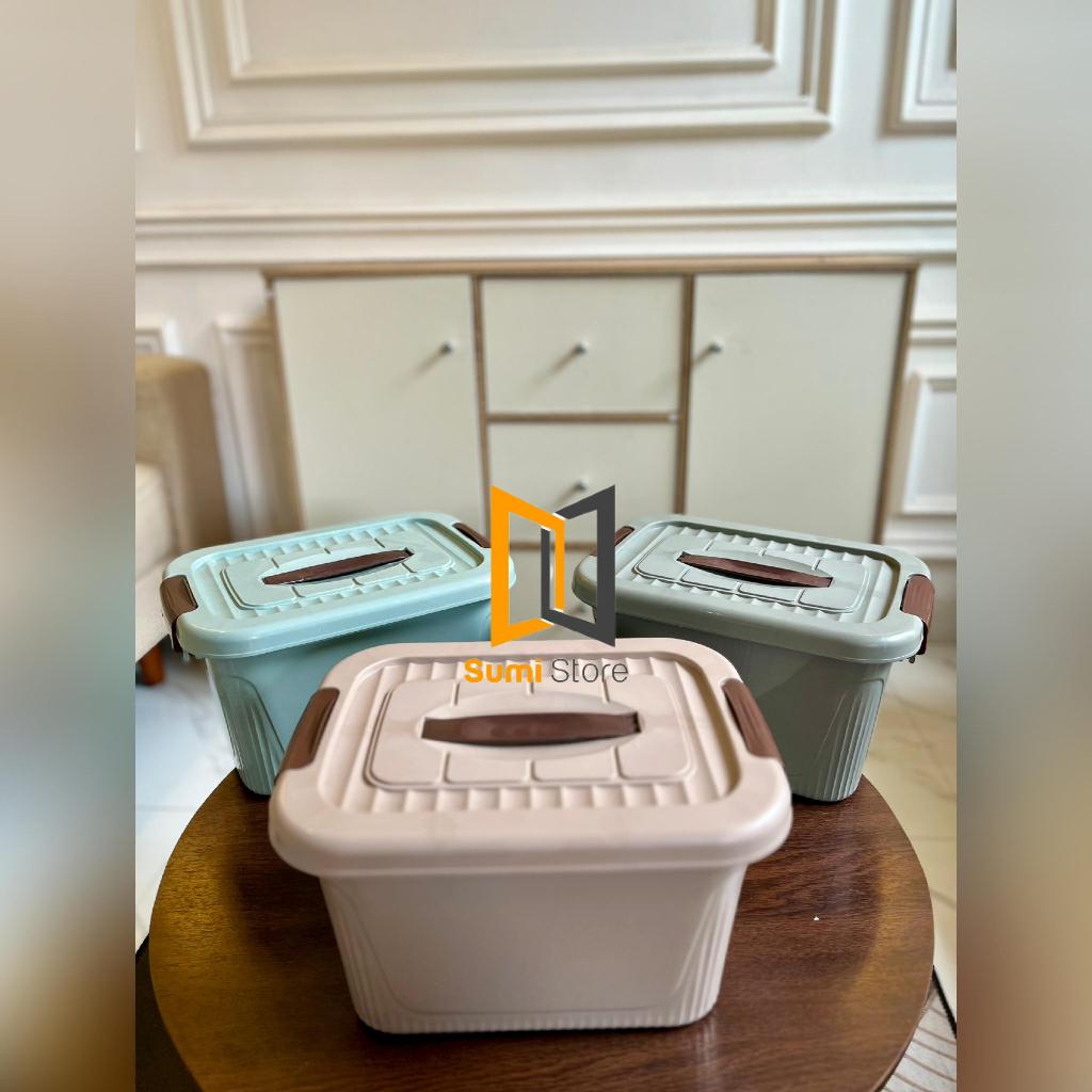 Jual Container Serbaguna 8 Liter Box Container Estetik Mini Storage Box ...