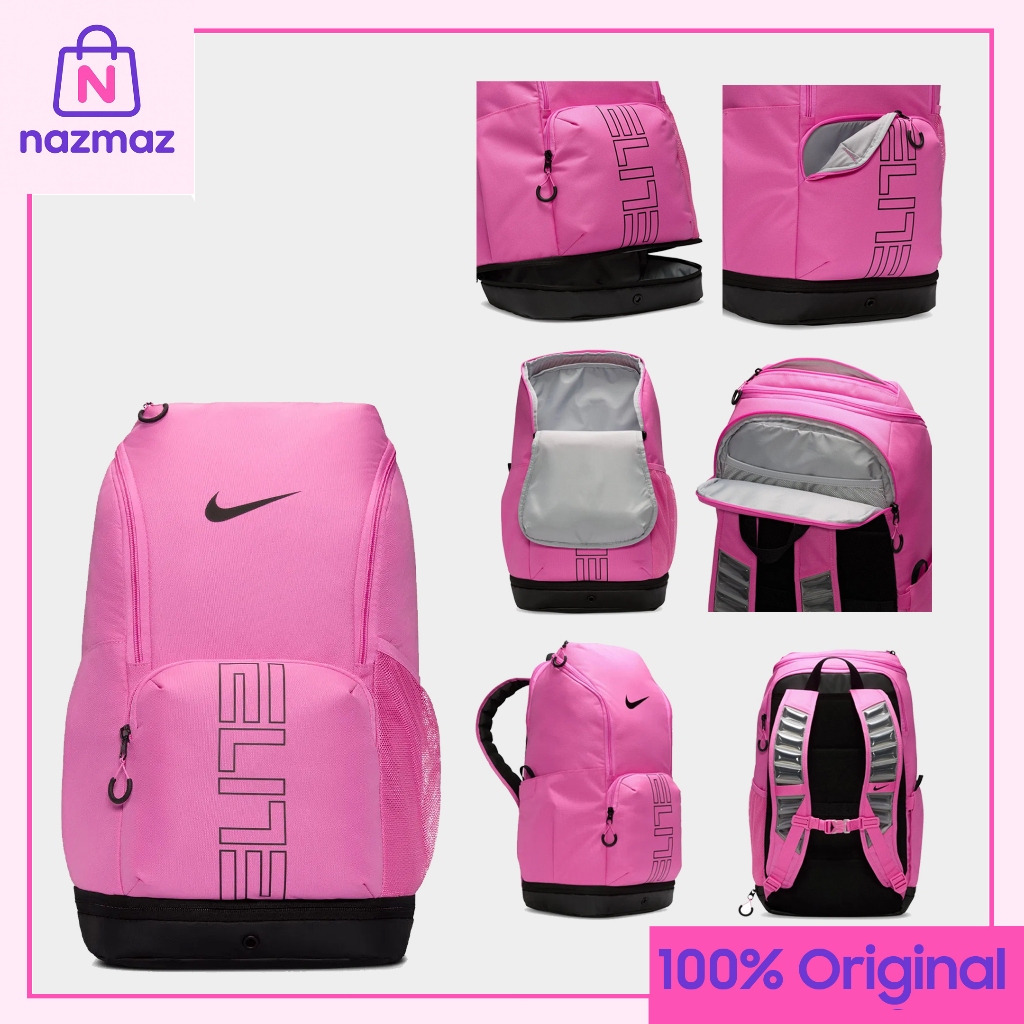 Jual Tas Nike Varsity Hoops Elite Backpack 100% Authentic Playful PINK ...