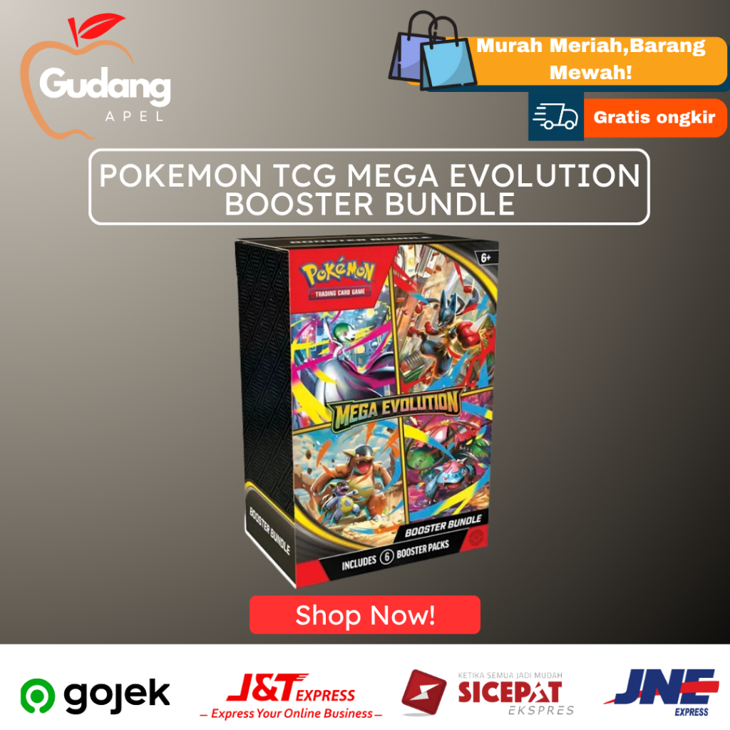 Jual Pokemon TCG Mega Evolution Booster Bundle Original | Shopee Indonesia