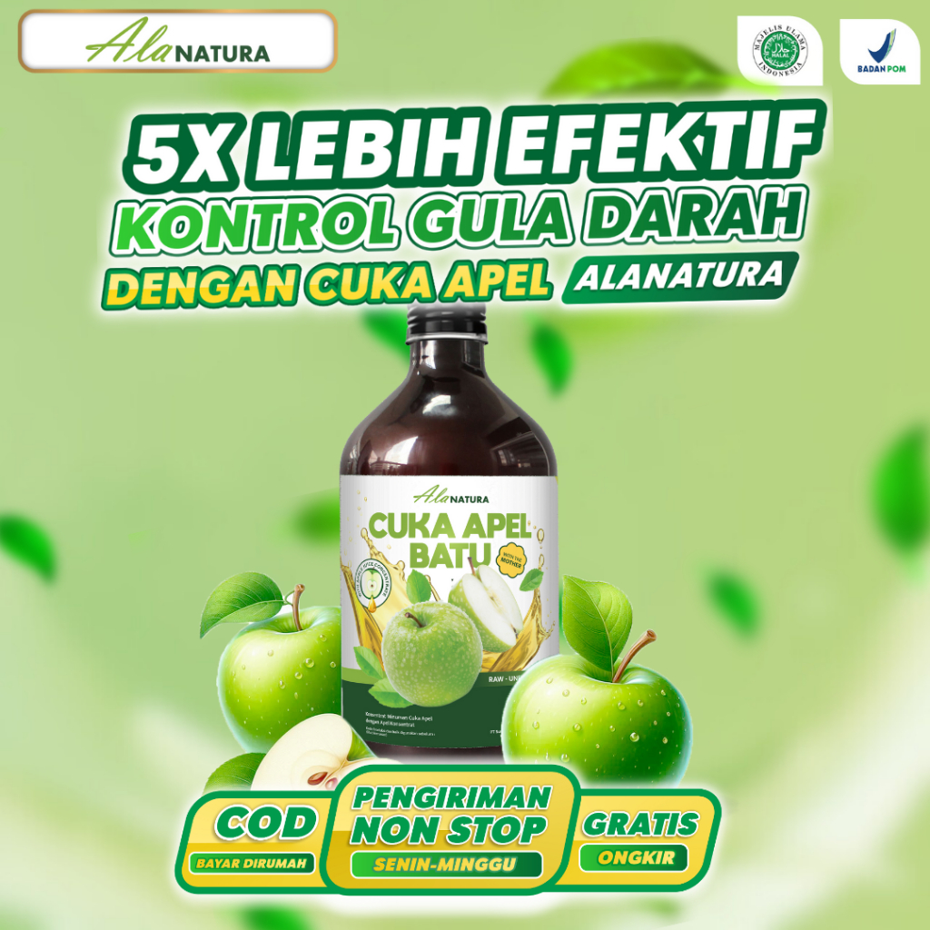 Jual ASLI BATU MALANG! OBAT GULA DARAH Alanatura Cuka Apel Cider ...