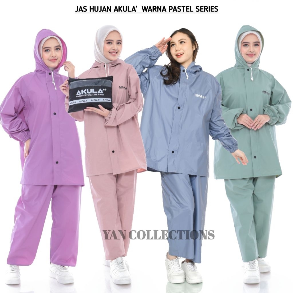 Jual AKULA Jas Hujan Pria Wanita Mantel Hujan Setelan Baju dan Celana ...