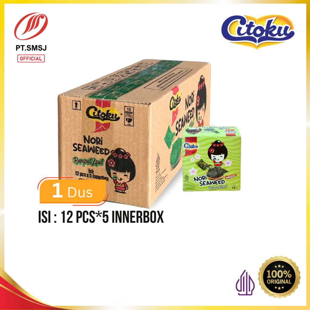 Jual Citoku Nori Sheet Seaweed 3gr (1 Karton isi 5 Inner) | Shopee ...