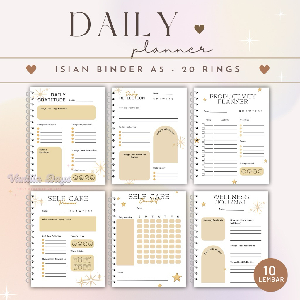 Jual Daily Planner Agenda Memo Notes Monthly Weekly Check List Kertas ...