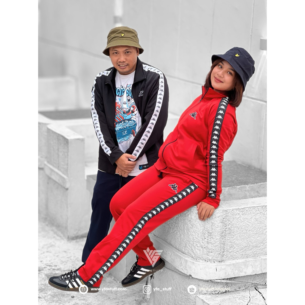 Jual Track Pants Kappa Red - S (BNWT Original) | Shopee Indonesia