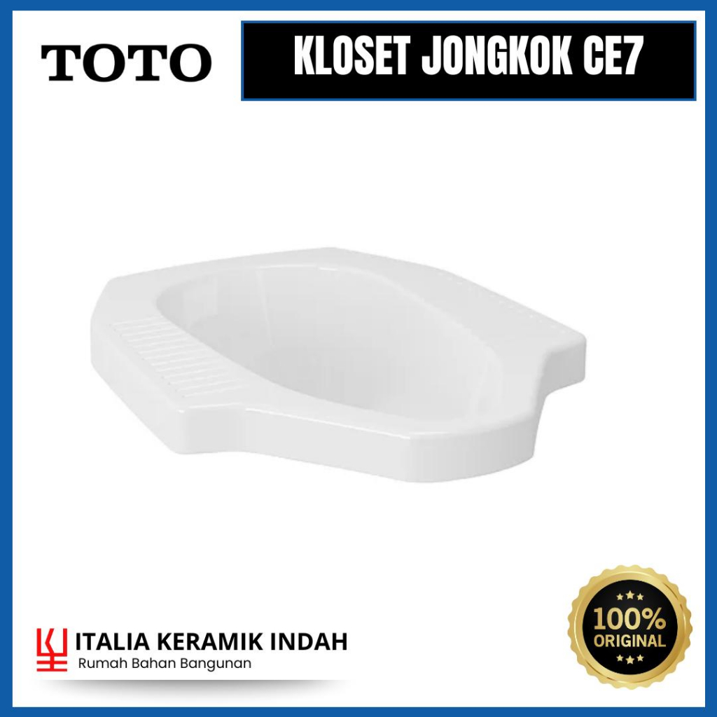 Jual TOTO CE7 KLOSET JONGKOK PUTIH WHITE | Shopee Indonesia
