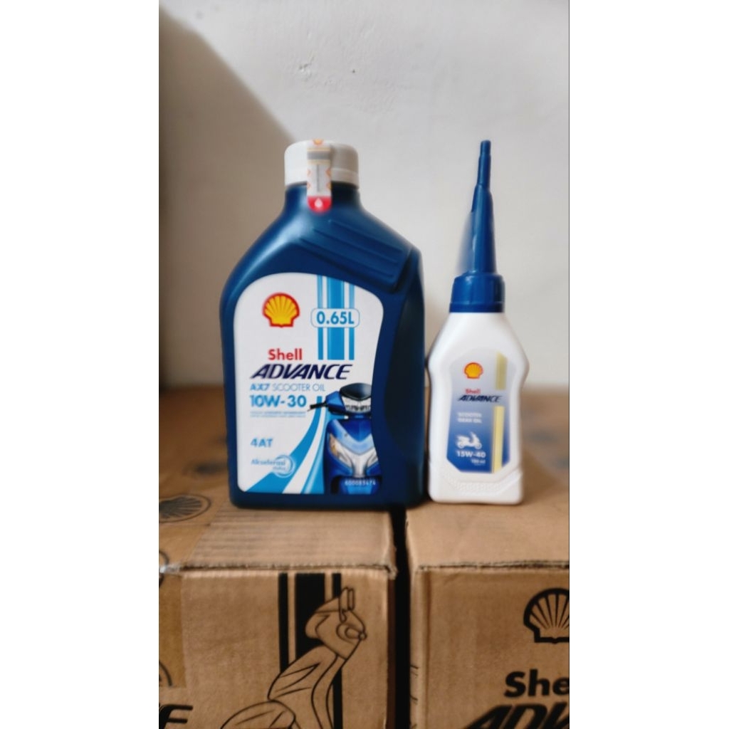 Jual Shell advance matic 10W30 0.65L+oli garden shell 120 ml original ...