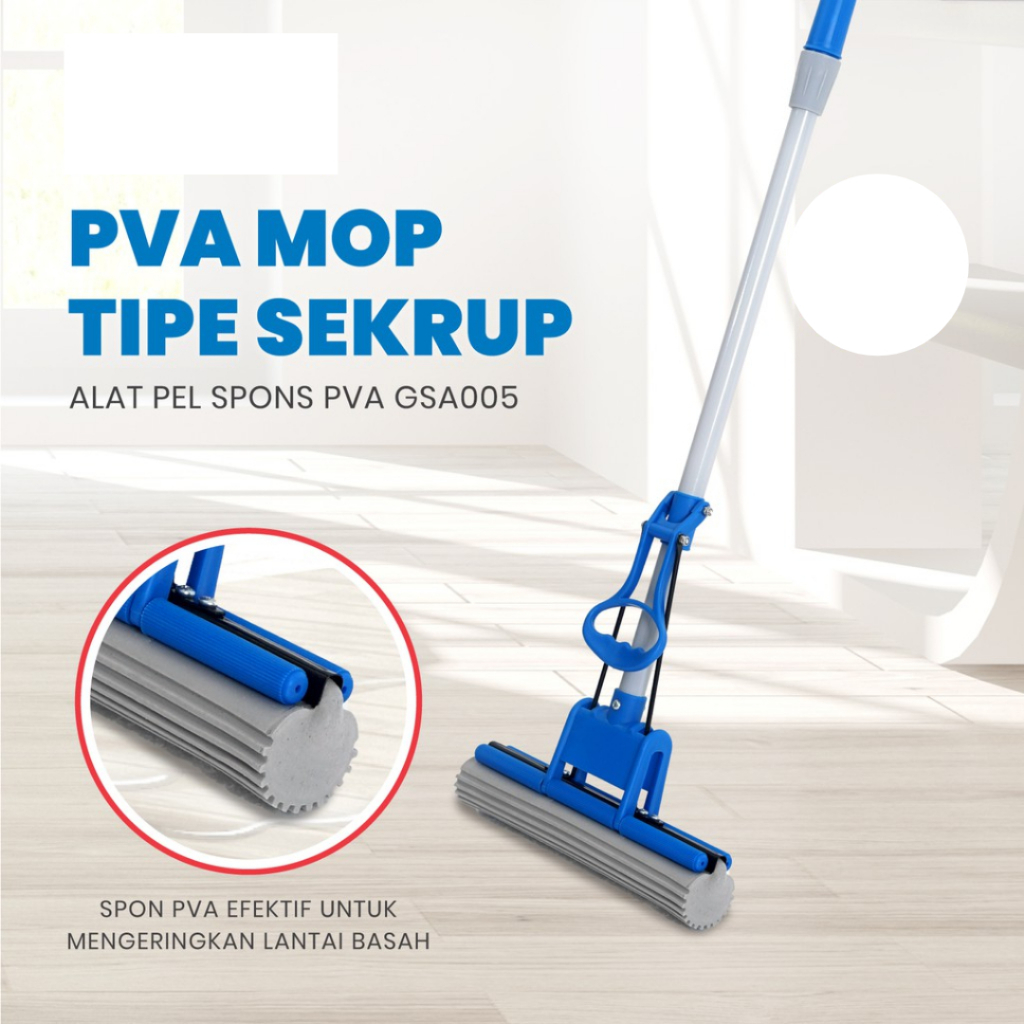 Jual Alat Pel Spons PVA Super Serap Bisa Panjang Pendek + Peras Tarik ...