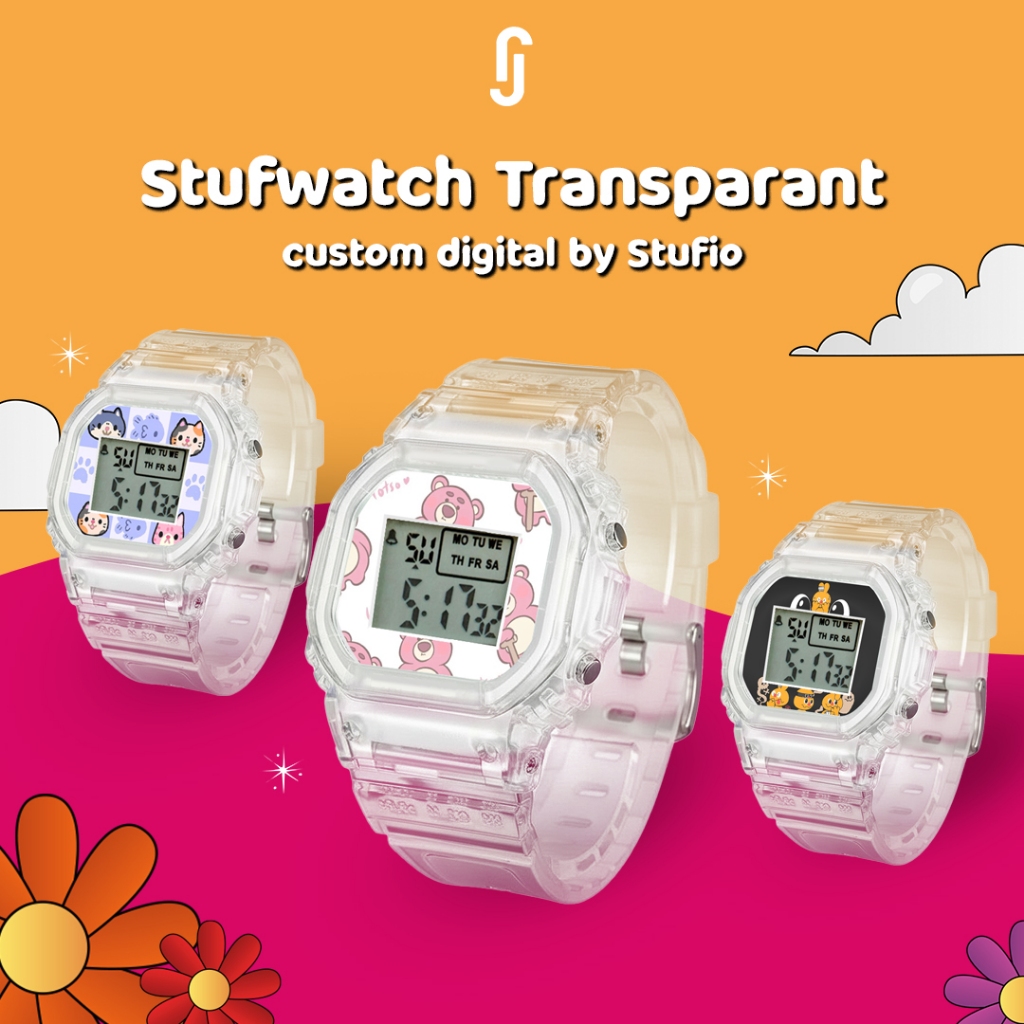 Jual JAM TANGAN DIGITAL GAMBAR | JAM TANGAN RUBBER KADO / GIFT | JAM ...