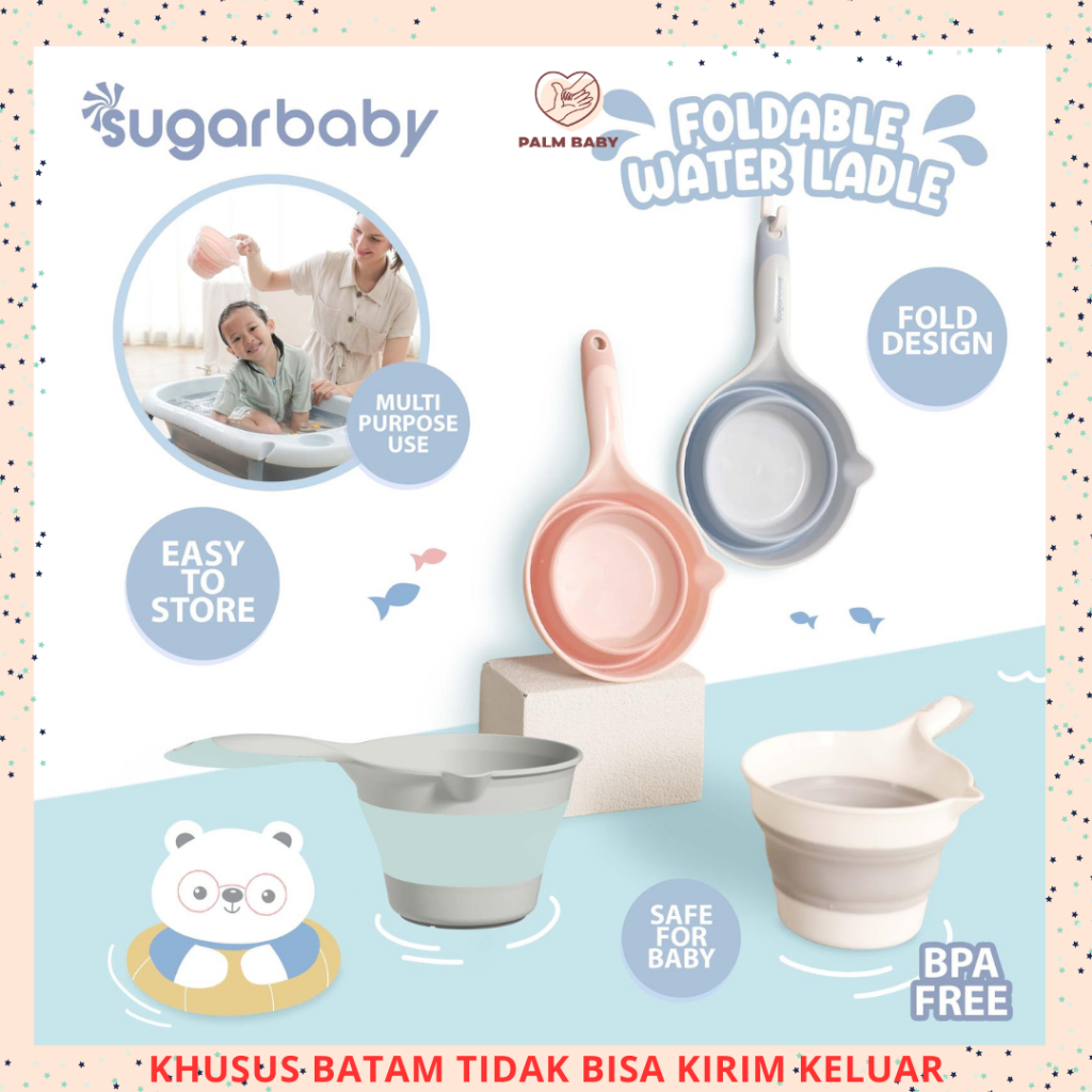 Jual Sugar baby Foldable Water Ladle/Gayung Mandi Bayi/Gayung Lipat ...