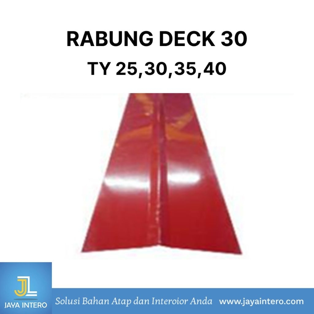 Jual Rabung Deck 30 2,4 meter Star Roof - Rabung Penutup Puncak Atap ...