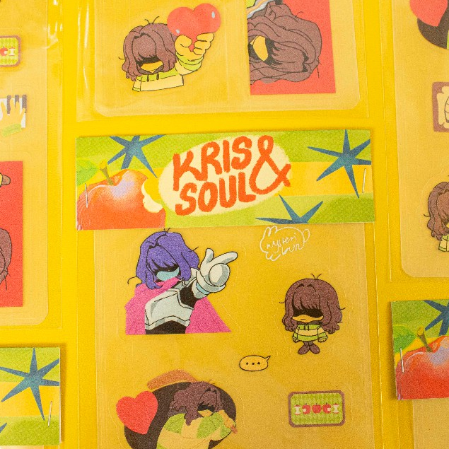 Jual Deltarune Kris & Soul Clear Sticker Sheet | Shopee Indonesia