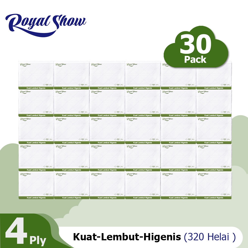 Jual [30 PACK] Royal Show Tisu Pop Up Premium 4 Ply 320 Helai x 30 Pack ...