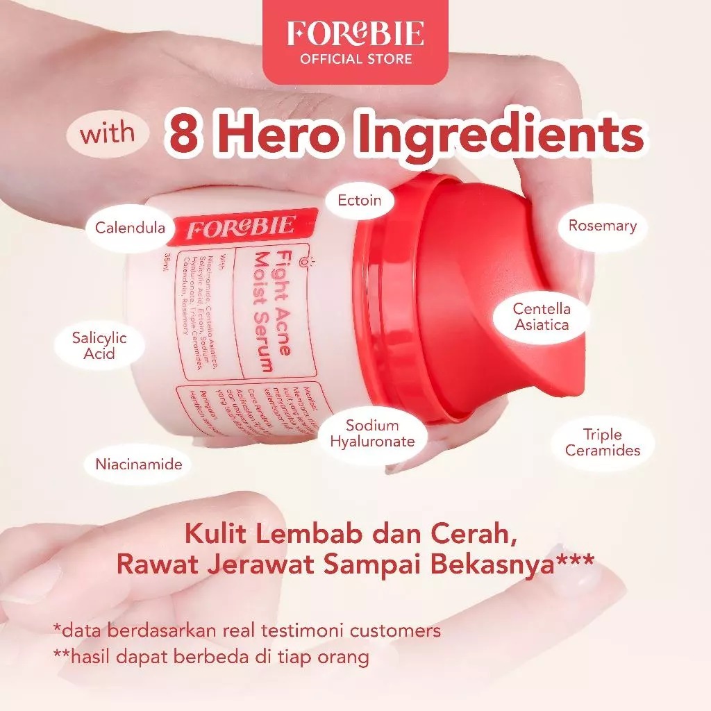 Jual FOREBIE FIGHT ACNE MOIST SERUM - Pelembab & Serum (2 in 1) untuk ...