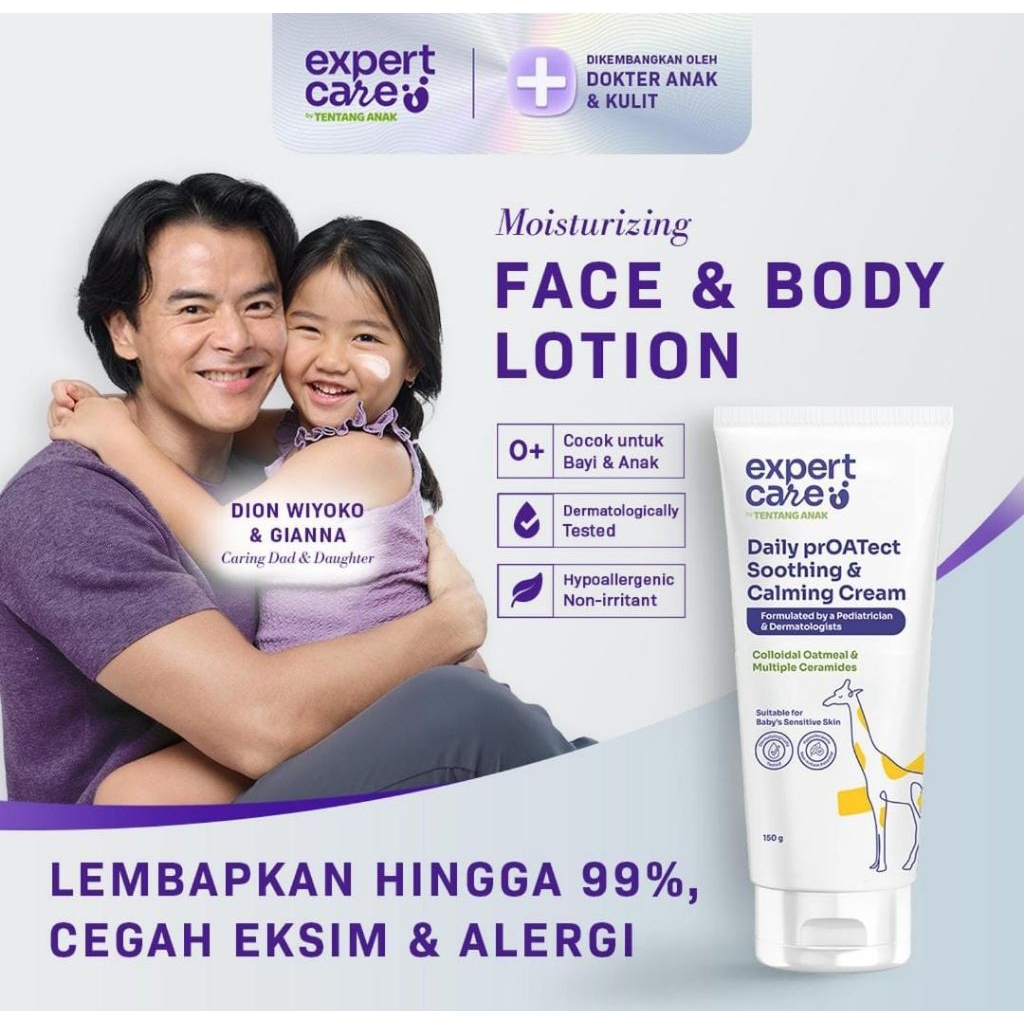 Jual Expert Care Daily prOATect Soothing & Calming Cream 50gr | Shopee ...
