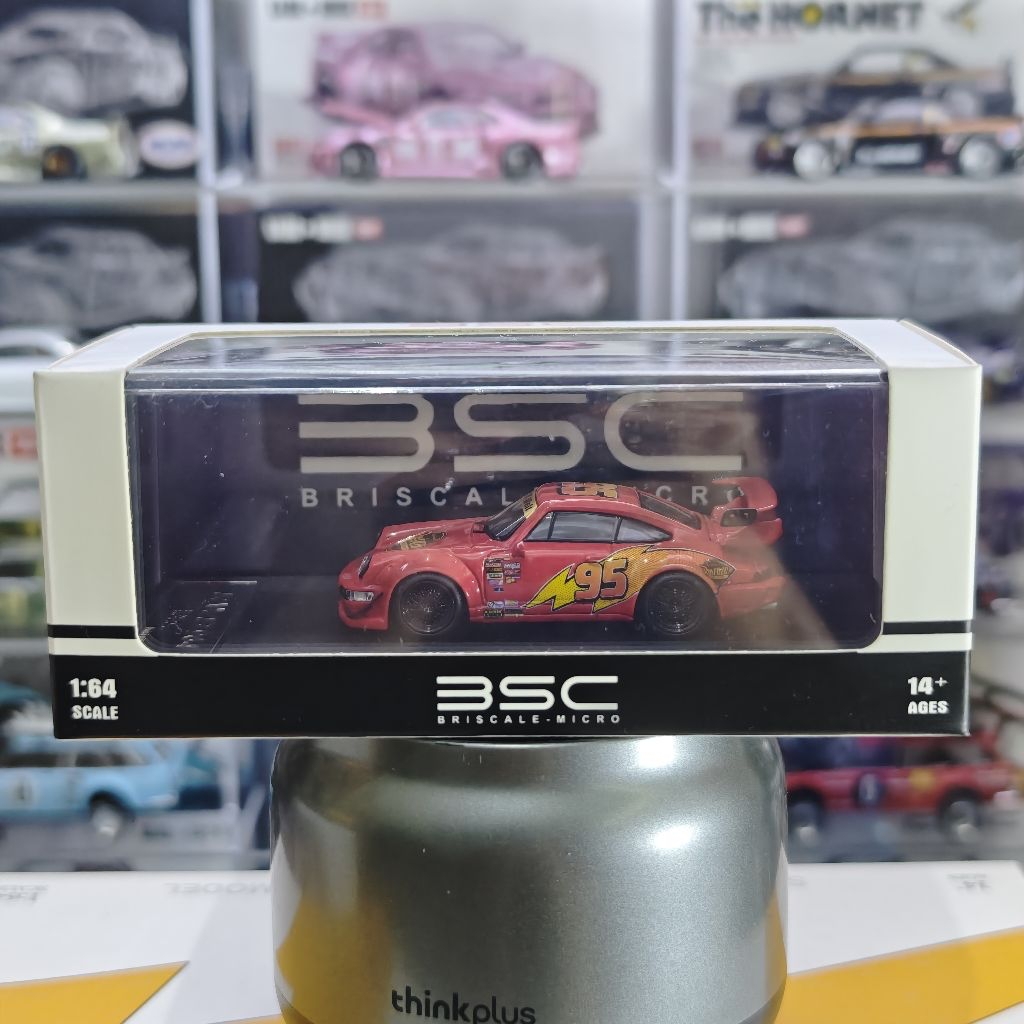 Jual BRISCALE MICRO PORSCHE RWB 964 LIGHTNING MCQUEEN LIVERY DIECAST ...