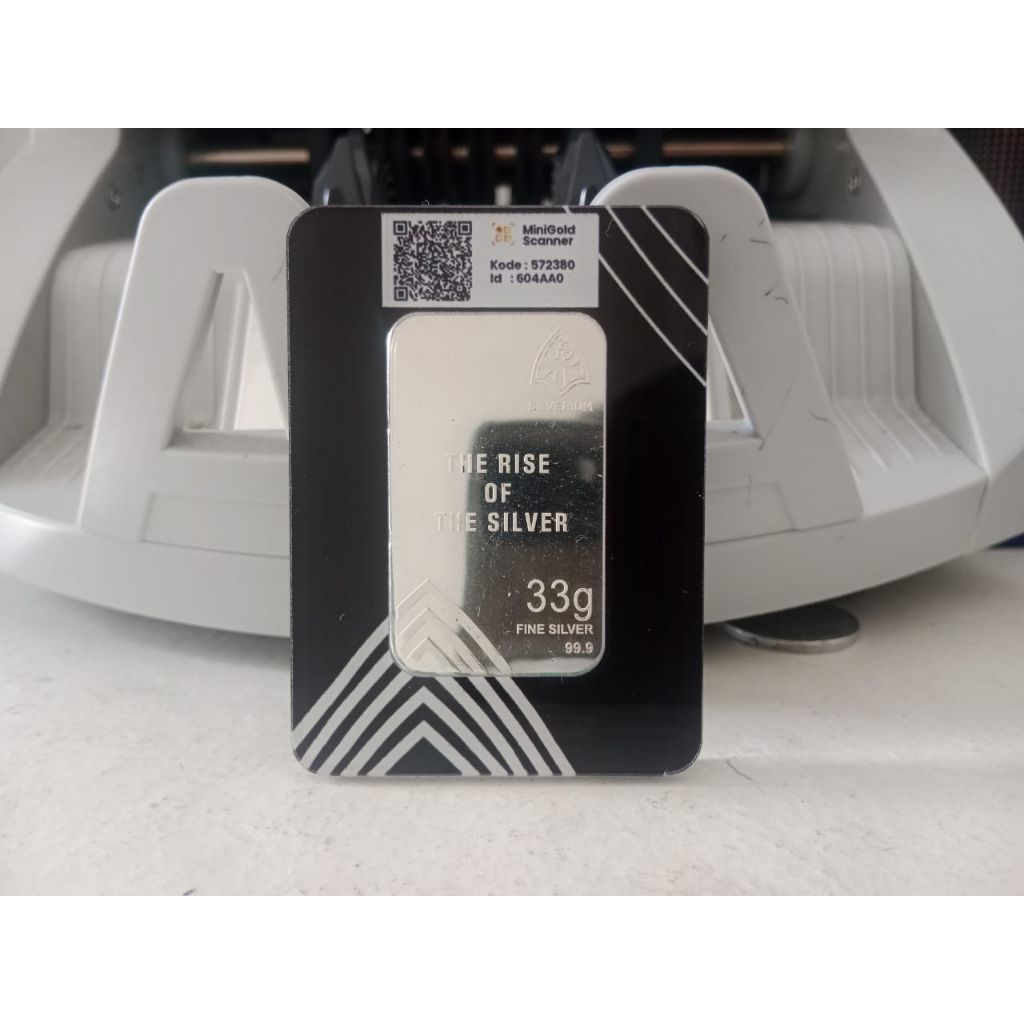 Jual SILVERIUM - Perak Batangan Silverium 33 Gram Original by Minigold ...
