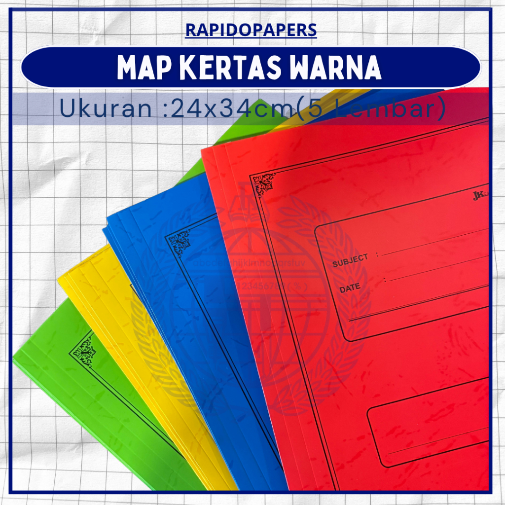 Jual [1 pak isi 5pcs] STOPMAP Bufalo premium - | Map Kertas Warna Folio ...