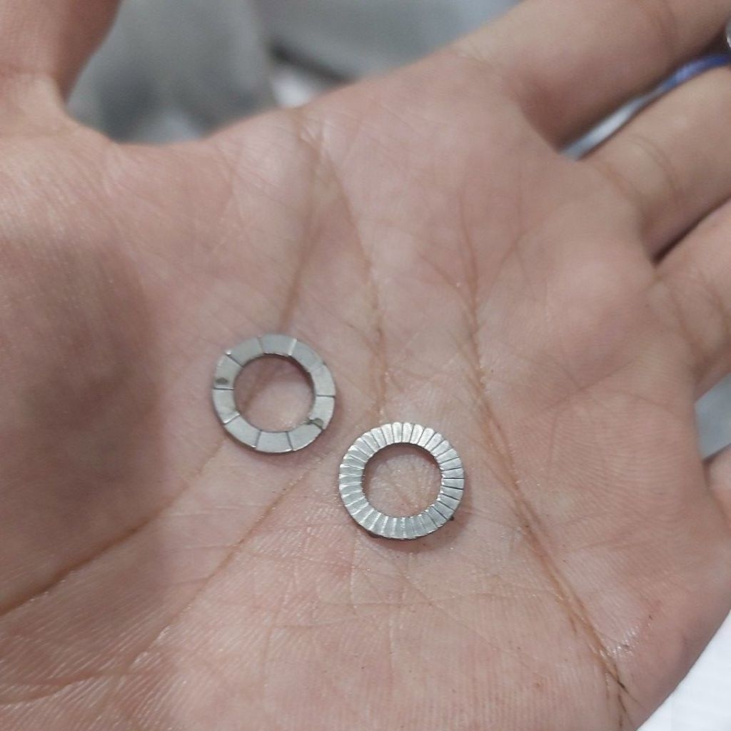 Jual Paket Isi 10 Ripp Lock Washer M8 SS304 Stainless Steel Ring Gerigi ...