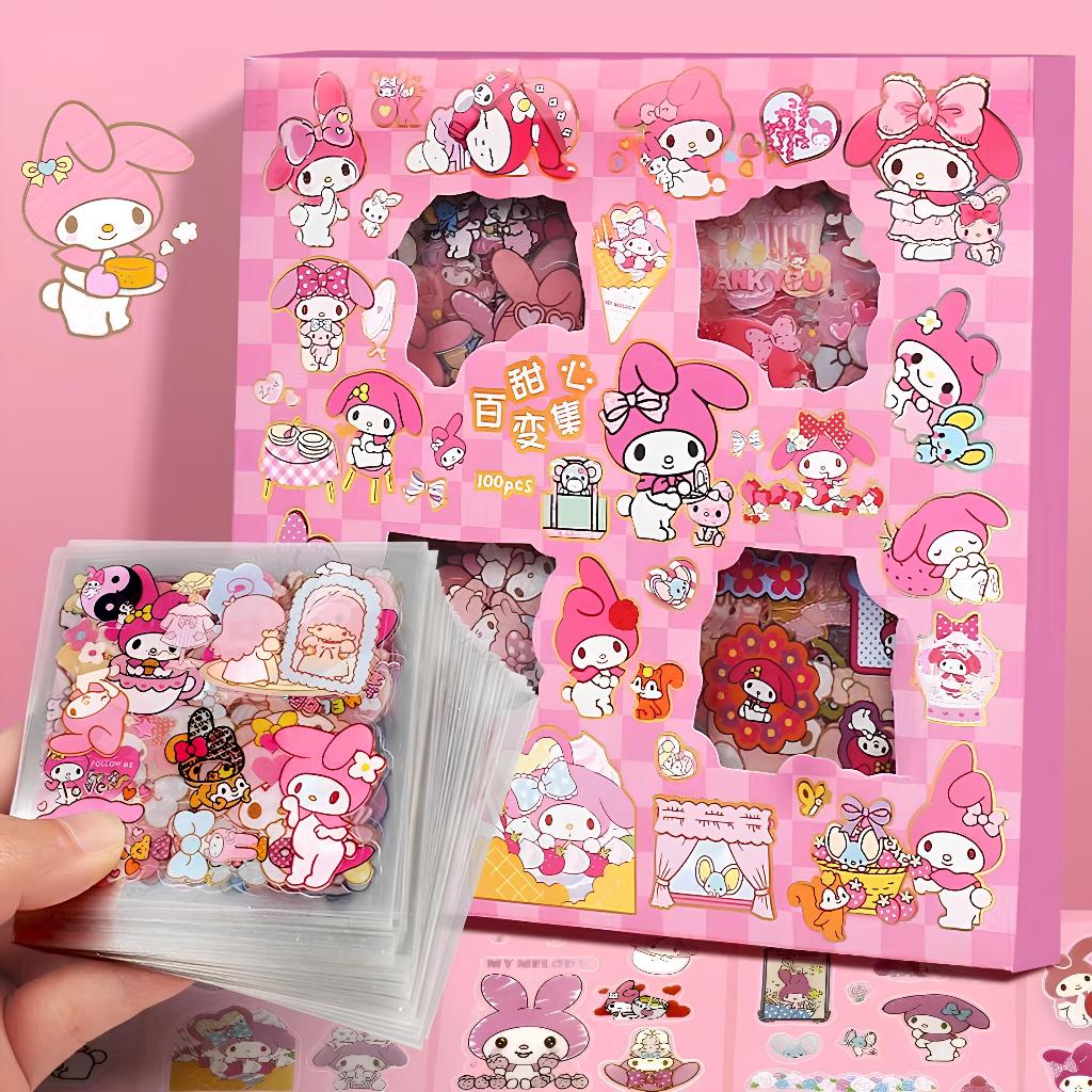 Jual [LS] 100 Lembar Sticker Aesthetic 2D Karakter Korean Lucu Anti Air ...