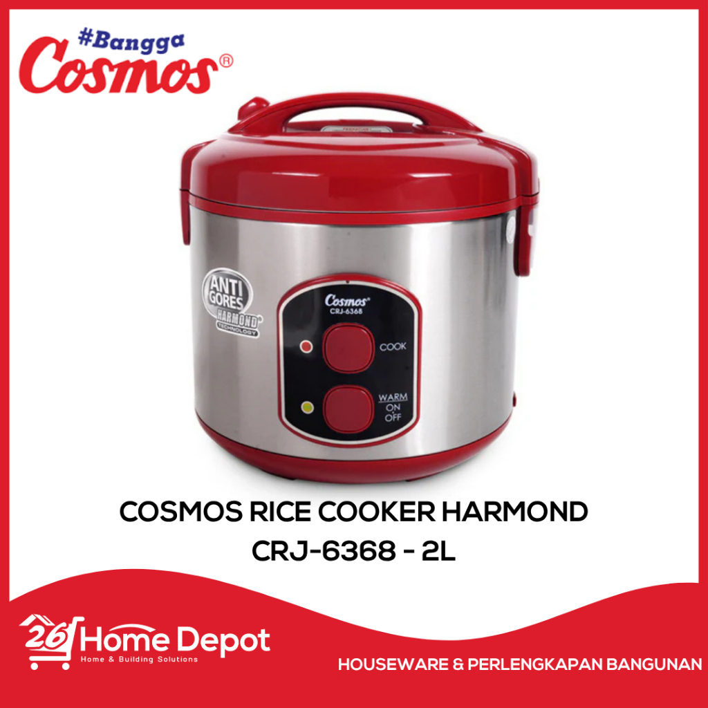 Jual COSMOS CRJ 6368 Rice Cooker / Penanak Nasi Anti Gores 2 Liter ...