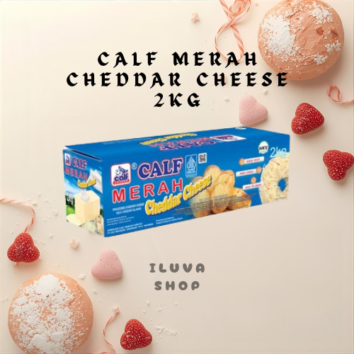 Jual CALF CHEDDAR CHEESE MERAH KEJU 2kg | Shopee Indonesia