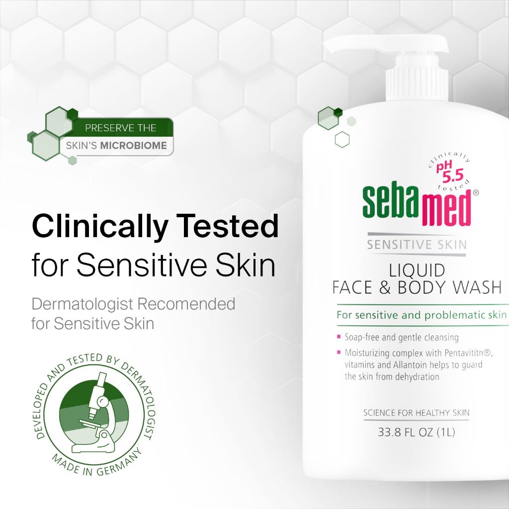 Jual Sebamed Sensitive Skin Liquid & Body Wash 1000mL Pump Box 1000 mL ...