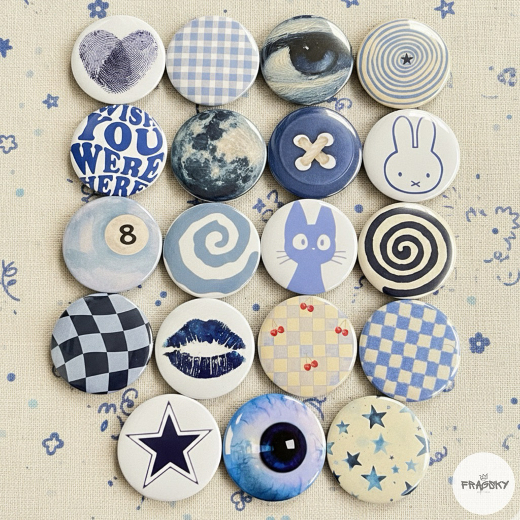 Jual [Fragsky] Pin Button Bros Ukuran 44mm Gambar Aesthetict Skena ...