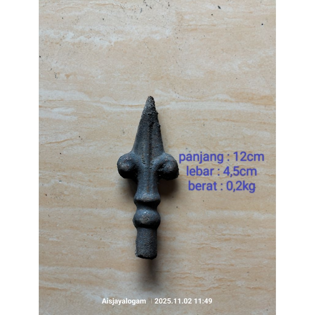 Jual ornamen pagar besi cor/tombak p4 kecil | Shopee Indonesia