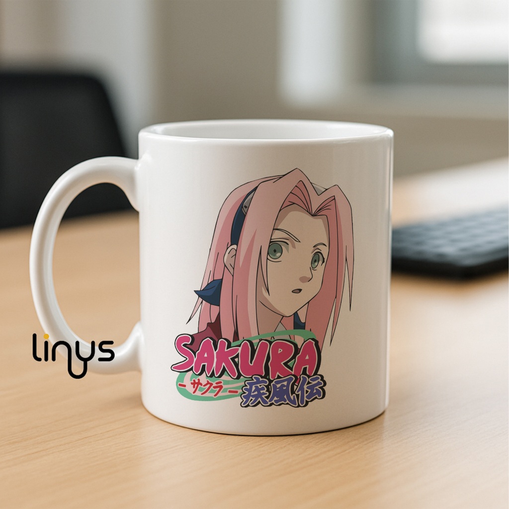 Jual Sakura Haruno Mug Naruto Shippuden Anime Coffee Cup Hadiah Kado ...