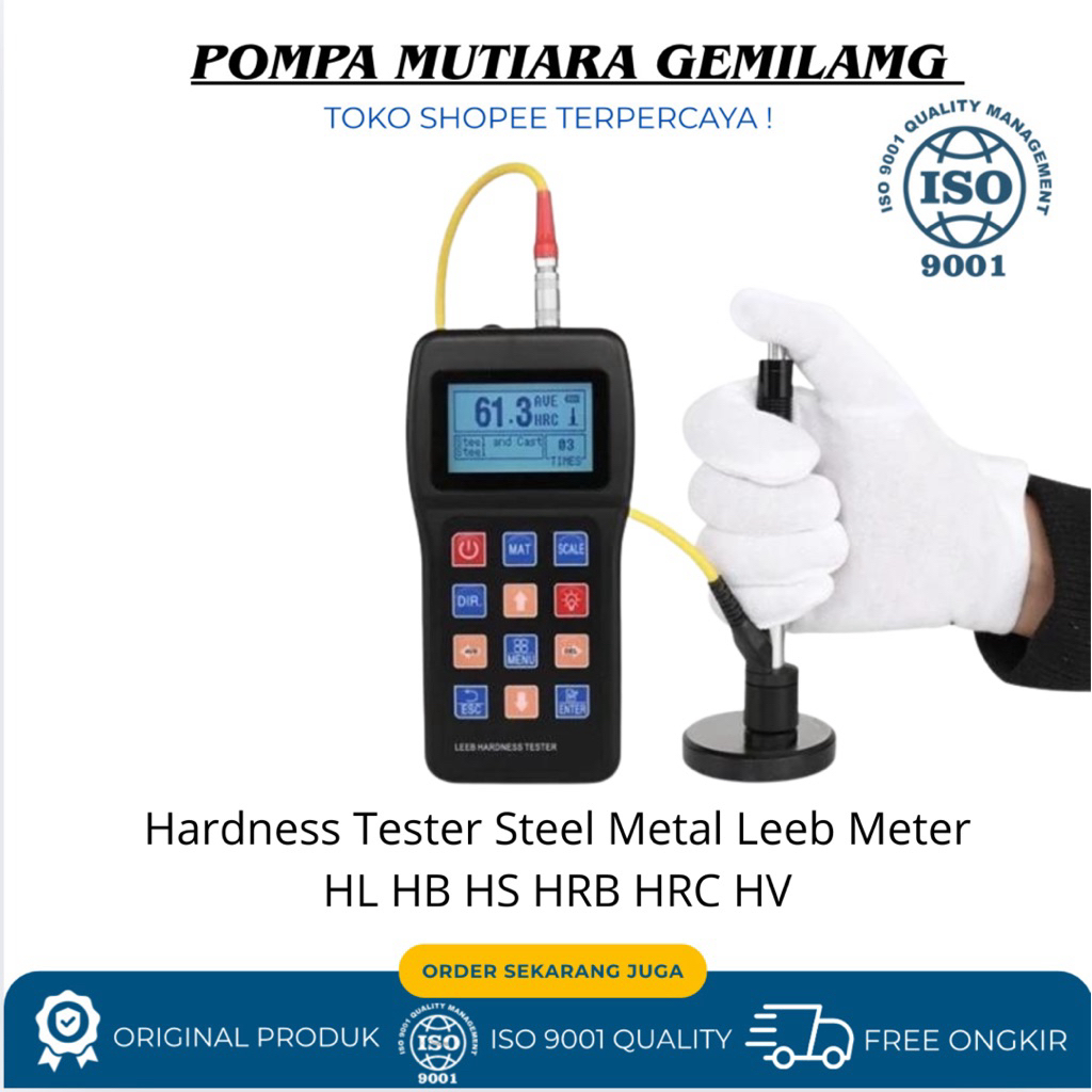 Jual Hardness Tester Steel Metal Leeb Meter HL HB HS HRB HRC HV ...