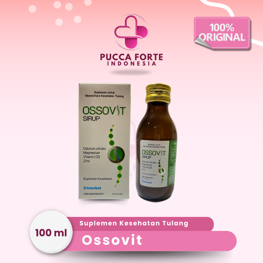 Jual Ossovit Sirup 100ml - Suplemen Kesehatan Tulang dengan Vitamin D3 ...