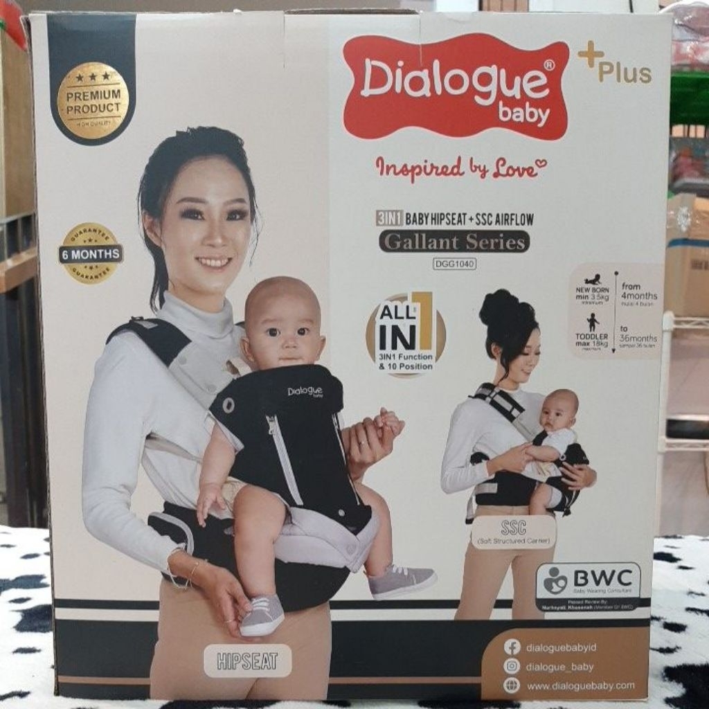 Jual Gendongan By Dialogue Baby Hipseat+SSC Airflow | Shopee Indonesia