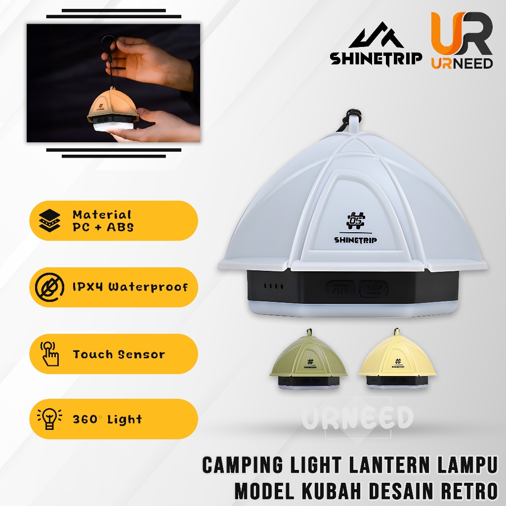 Jual SHINETRIP Lampu LED Camping Lantern Gantung Retro Model Kubah ...