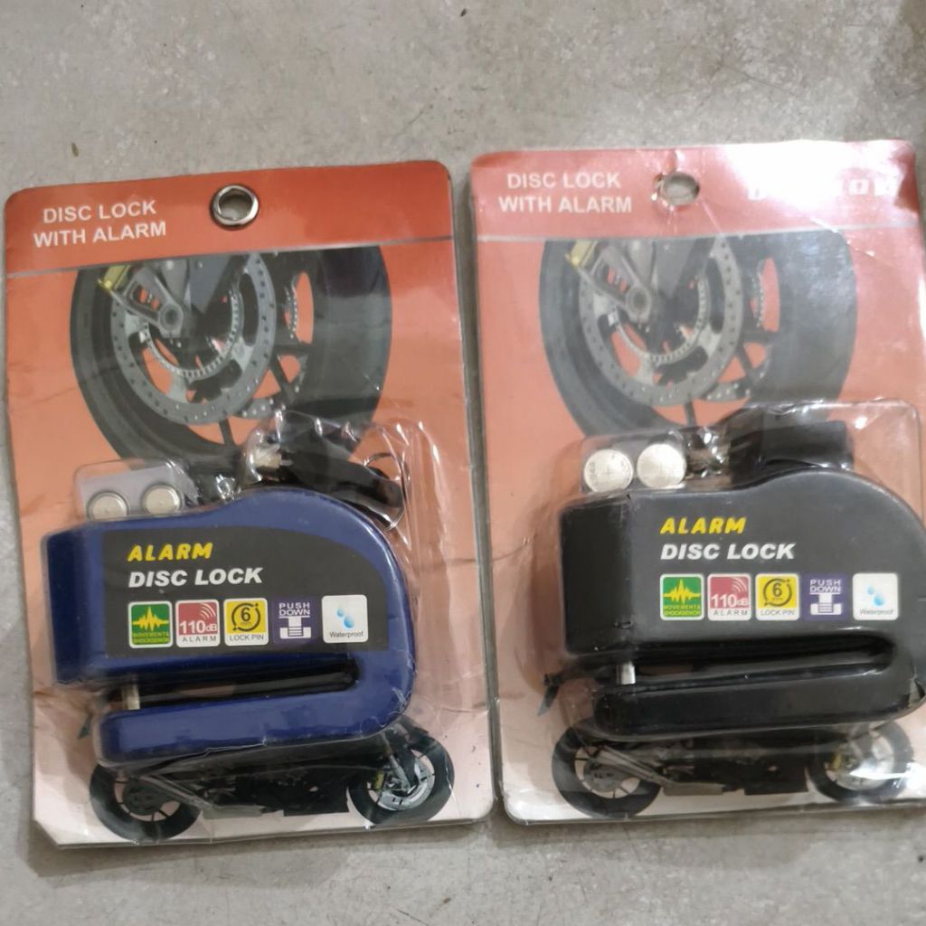 Jual Gembok piringan motor dan sepeda Alarm | Shopee Indonesia
