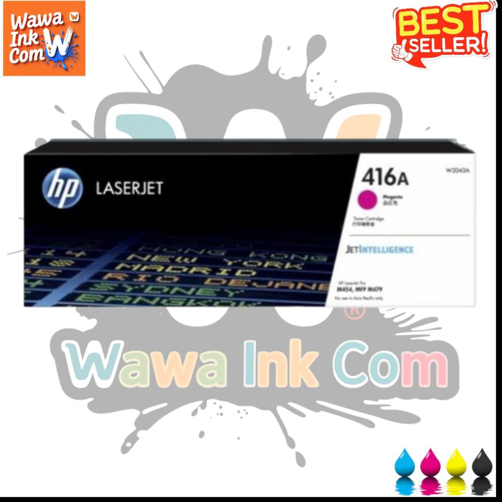 Jual TONER CARTRIDGE HP 416A MAGENTA. ORIGINAL ( W2043A) UNTUK PRINTER ...